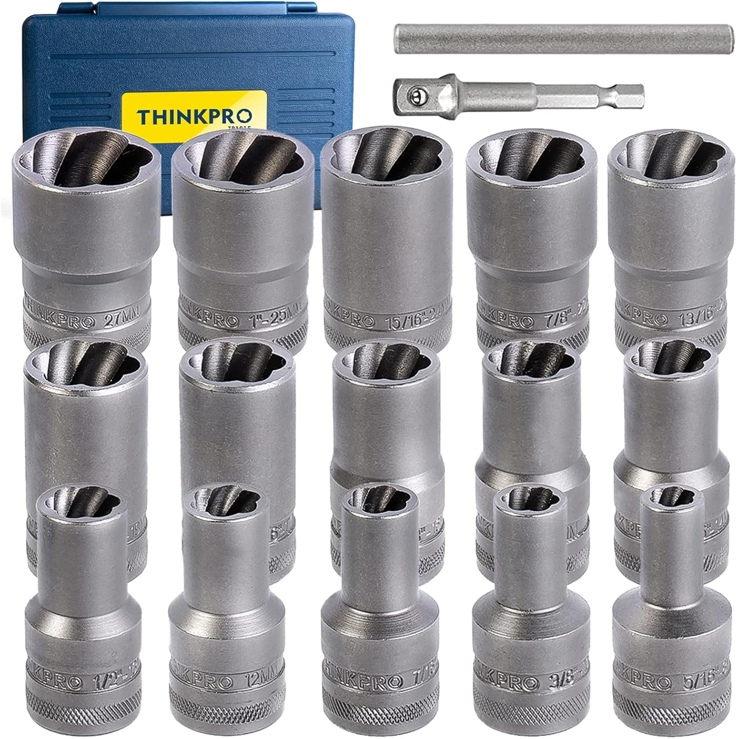 Bolt Extractor Set,17 Piece Wheel Lock Removal Kit,Lug Nut Extractor ...