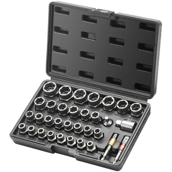 Bolt Extractor Set, 29-Piece Bolt and Nut Remover Set, 6mm to 10mm, 13/ ...