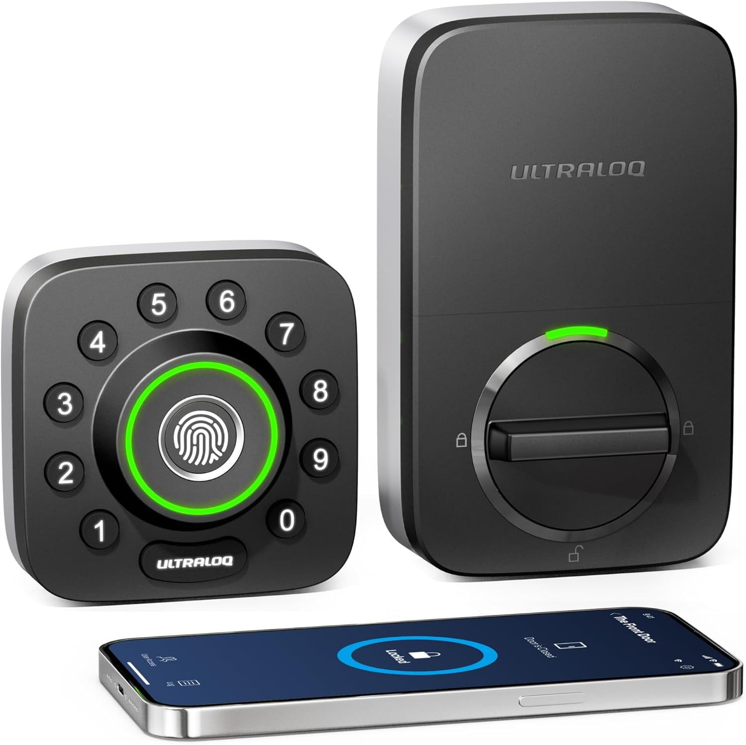 Bolt Fingerprint Smart Lock - Works with Apple HomeKit - Built-in WiFi ...