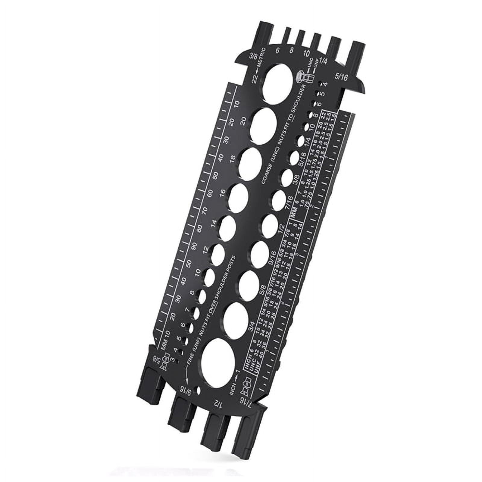 Bolt Gauge (Metric and SAE),Bolt Sizer for Quickly Sizing Nuts Bolts ...