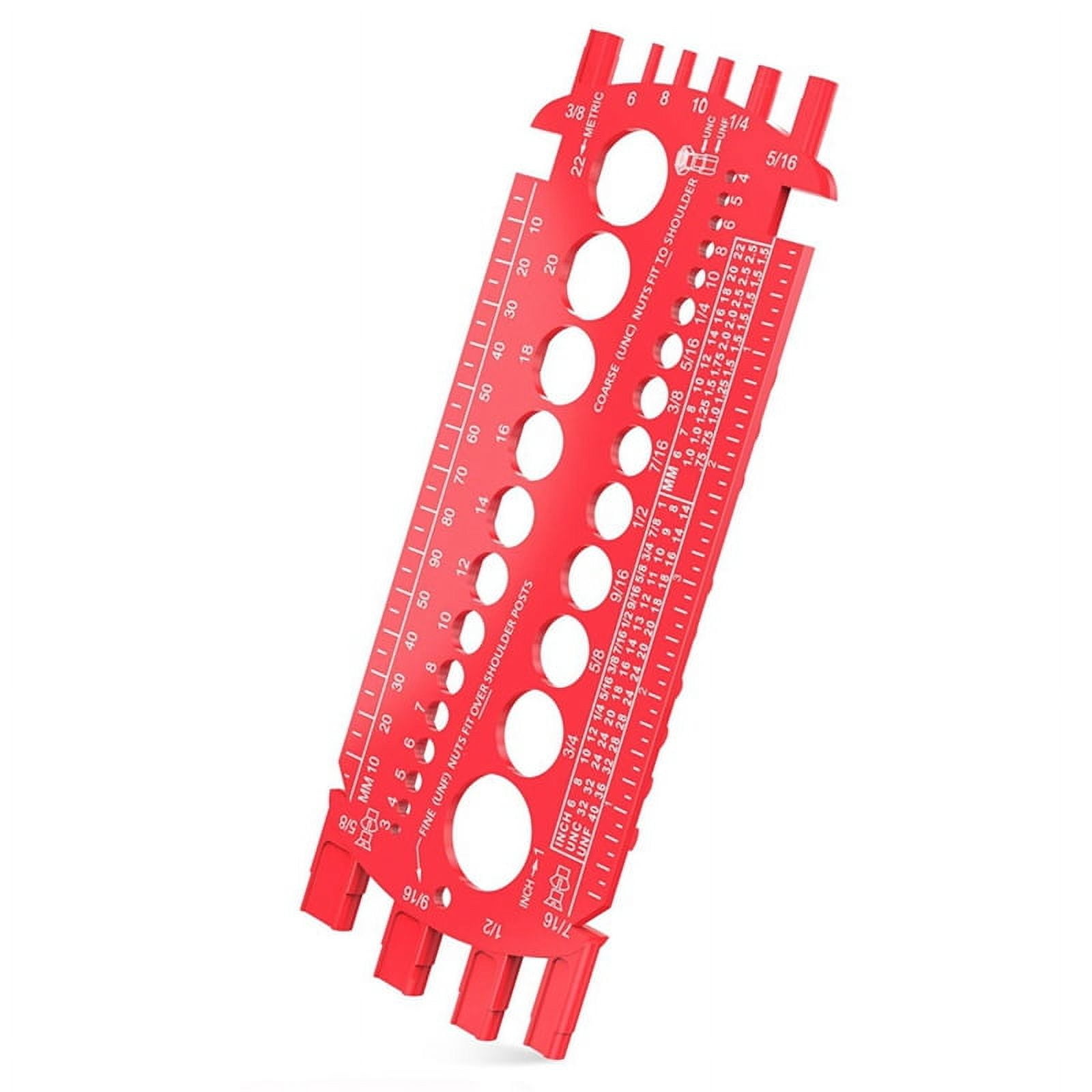 Bolt Gauge (Metric and SAE),Bolt Sizer for Quickly Sizing Nuts and ...