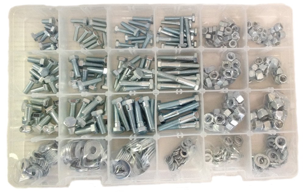 Bolt Junction Grade 5 Master Hex Head Bolt Assortment Kit (175 Pieces ...