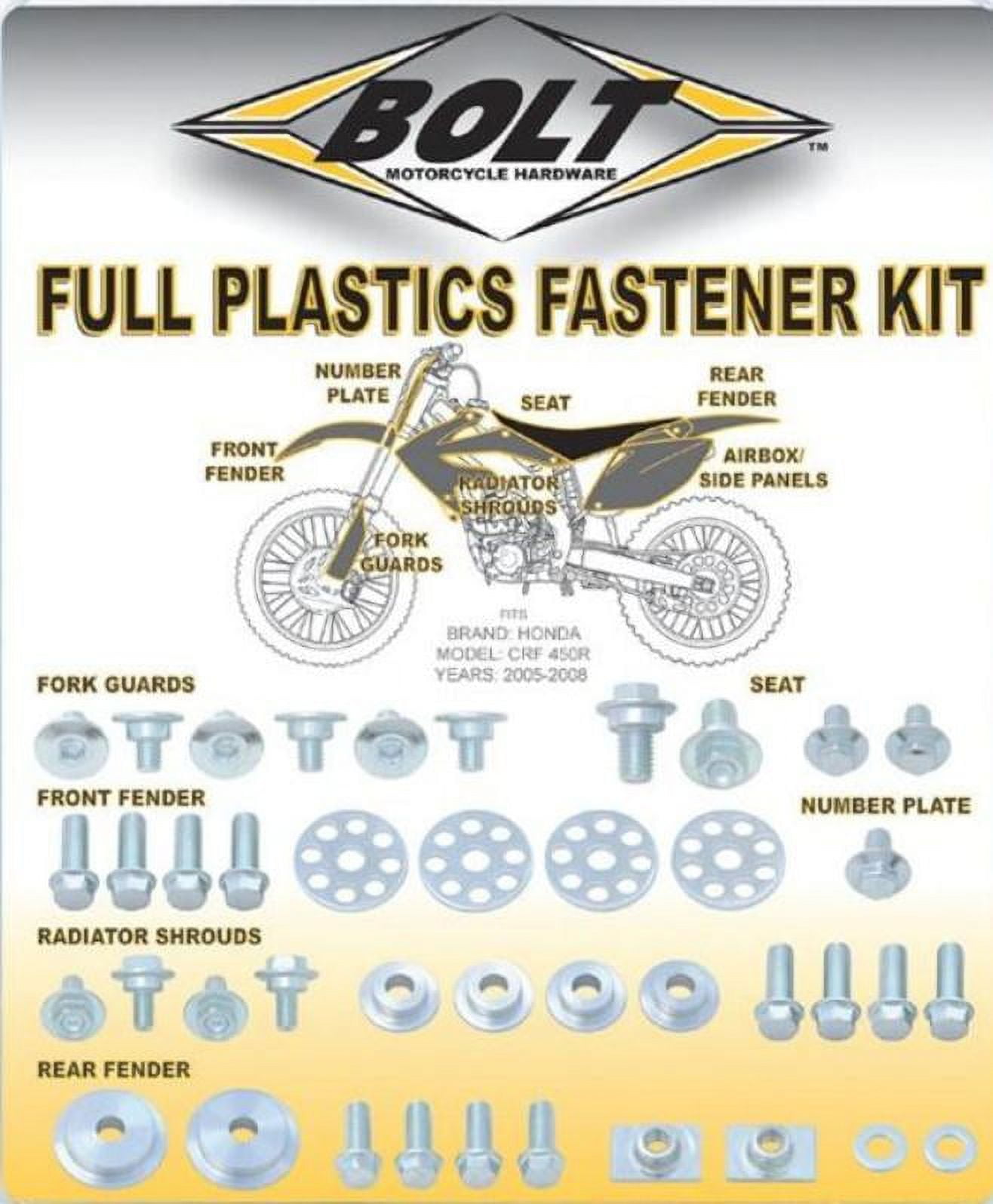 Bolt MC Hardware Full Plastic Fastener Kit KAW0310124W - Walmart.com