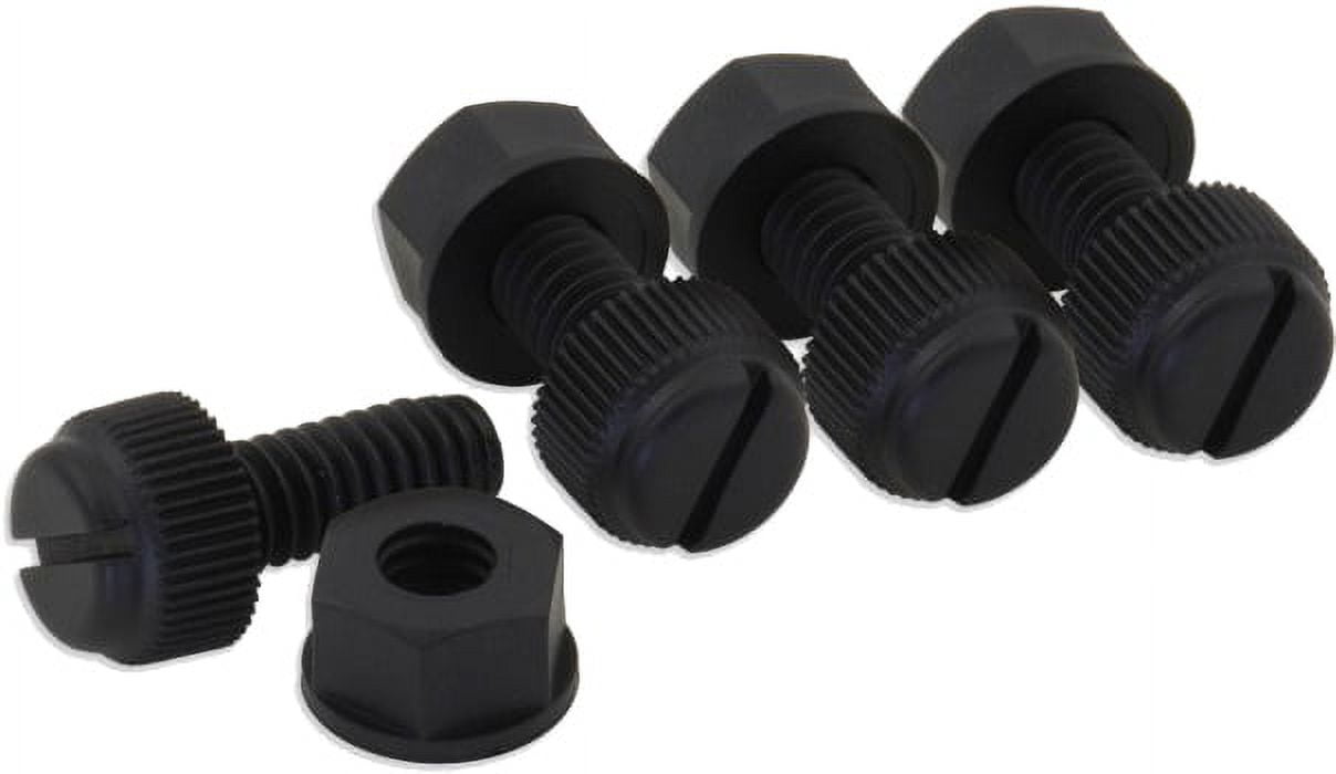 Bolt MC Hardware LPFNYLON Nylon License Plate Fastener Kit - Walmart.com