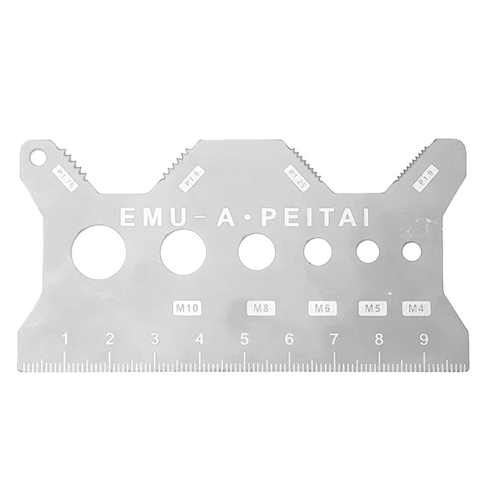 Bolt Measuring Tool,Steel Screw Measuring Card Portable Screw Size ...