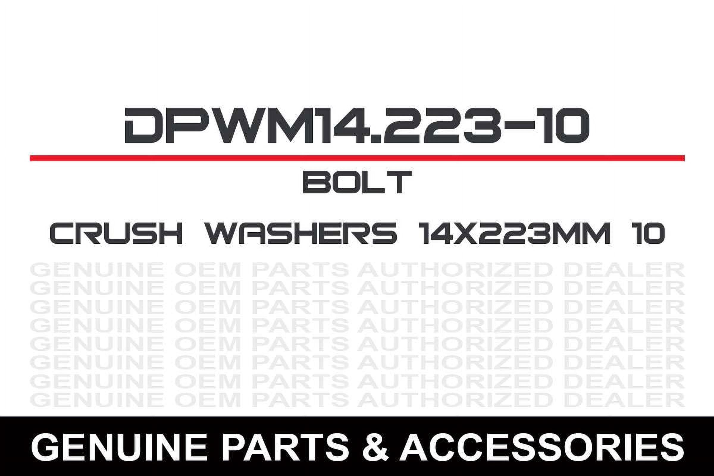 Bolt Motorcycle Hardware, Inc Alm/Cpr Crush Wsh 14X22.3 10Pk Dpwm14.223 ...