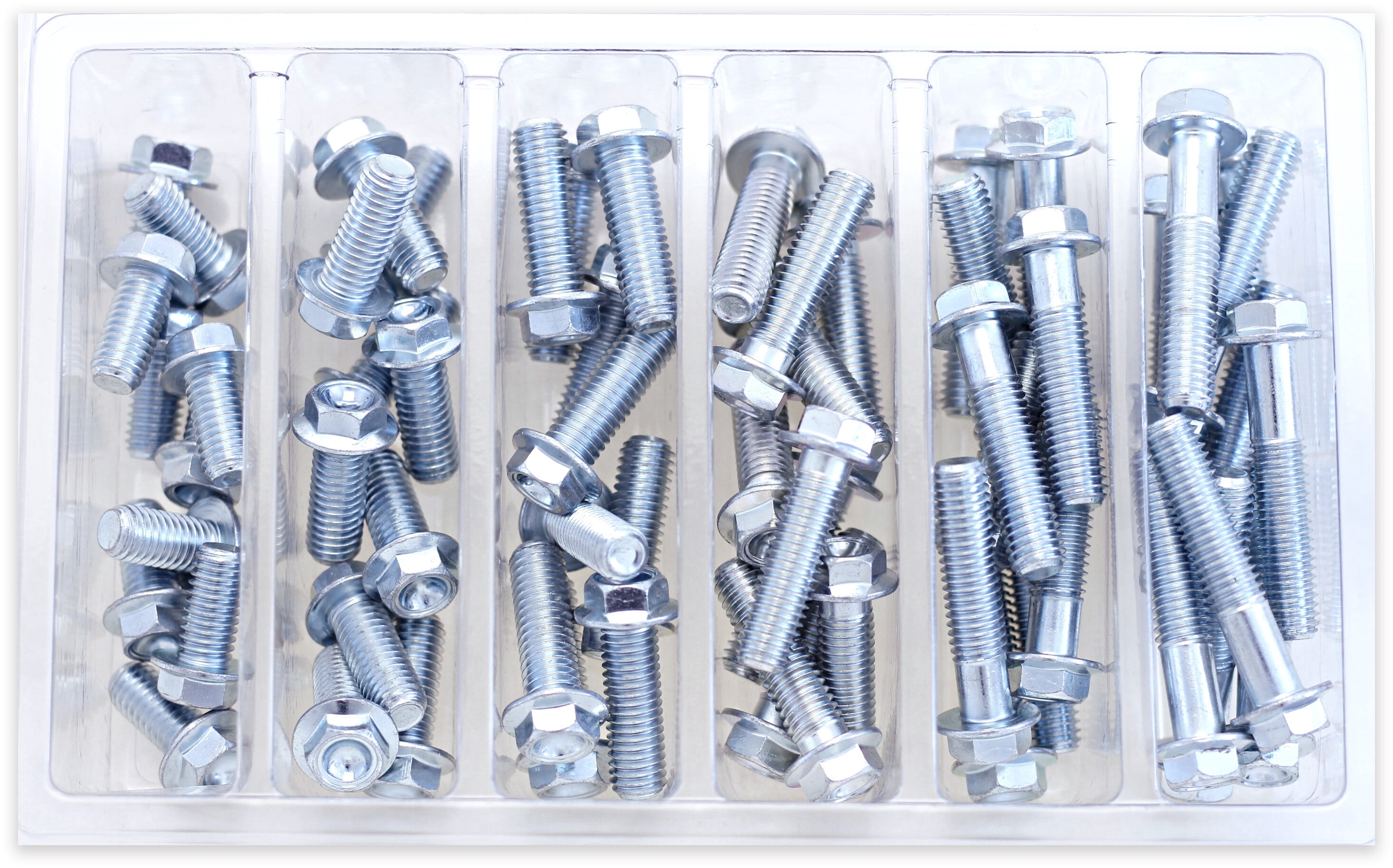 Bolt Motorcycle Hardware, Inc Svc M8 10Mm Hex Flng Bolt Asst Sv-M8Hexf ...