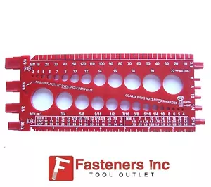 Bolt Nut Screw Thread Fastener Gauge Checker Metric & Standard. Measure ...