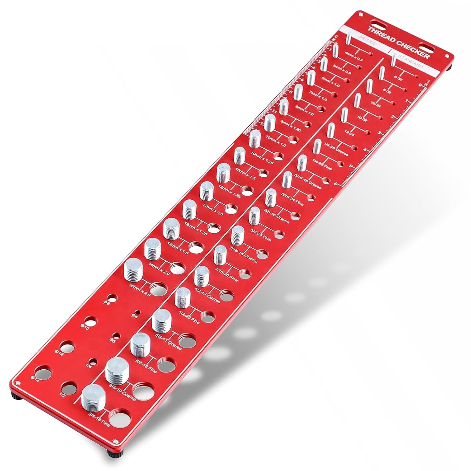 Bolt and Nut Thread Checker with 42 Sizes, Bolt and Nut Identifier ...