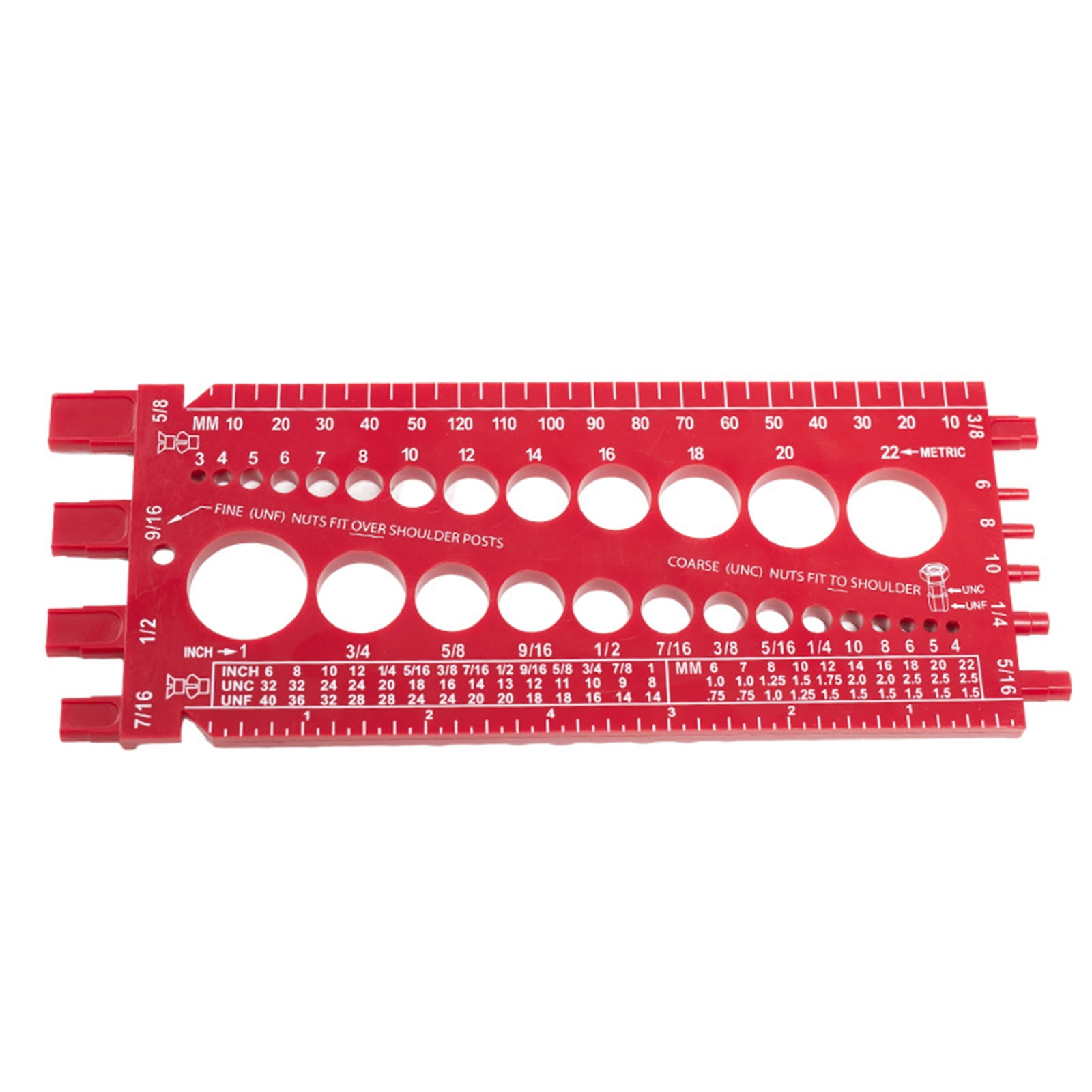 Bolt Nut Thread Checker Inch & Metric Thread Tester Bolt Gauges Metric ...