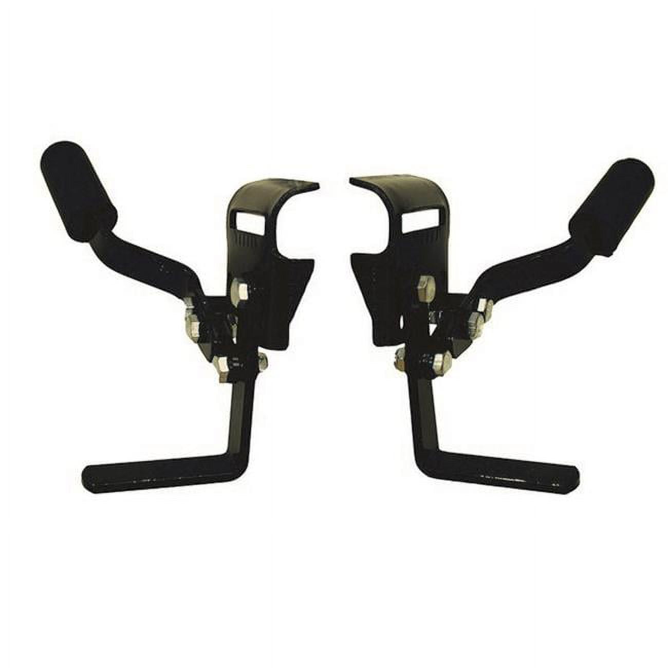 Bolt On Invacare Wheel Lock Fixed Armrest for Wheelchair, Black - Set ...