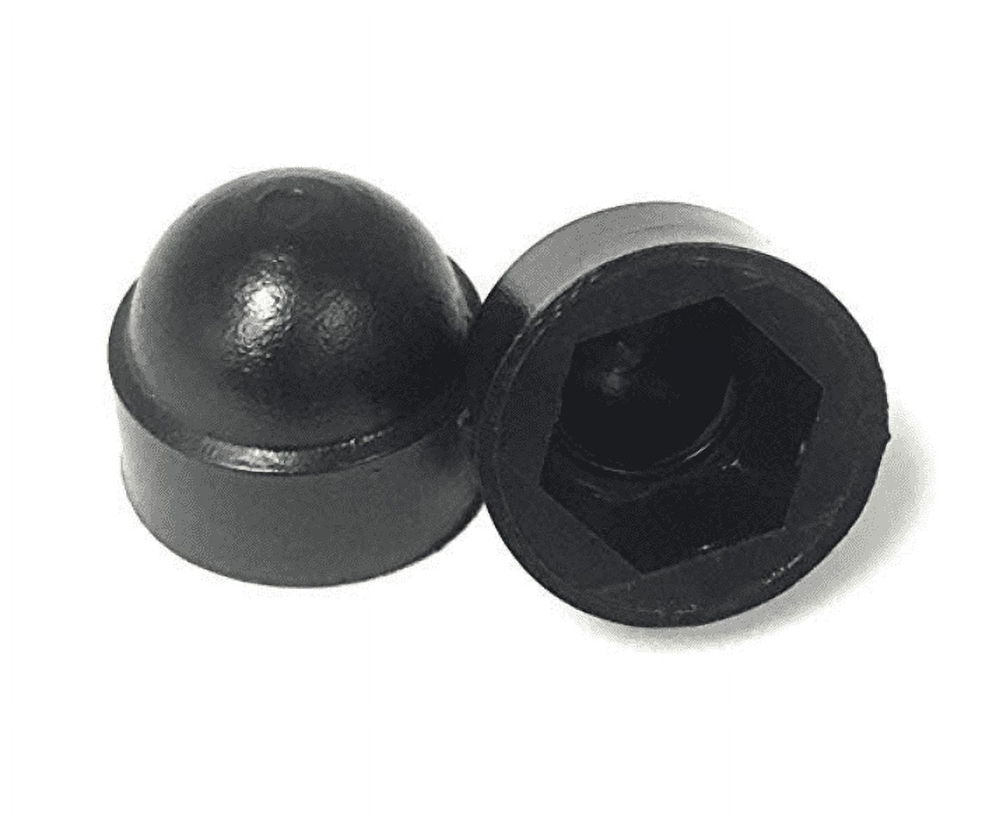 25 Pack Heavy Duty Hexagonal Black Bolt and Nut Protection Cap for .425 ...