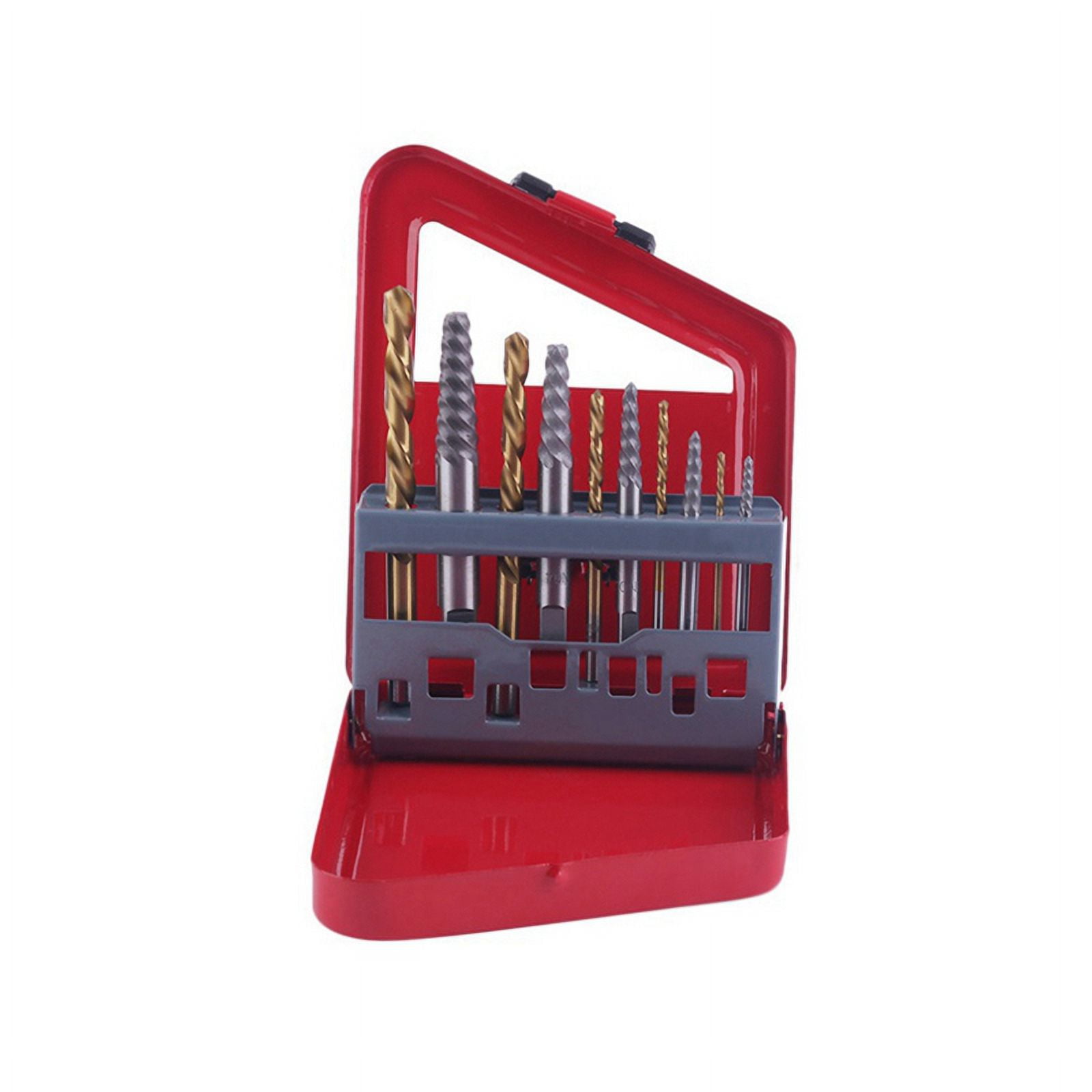 Bolt Removal Inch Drill Extractor Assembly Set 10PC Piece Set Screw ...