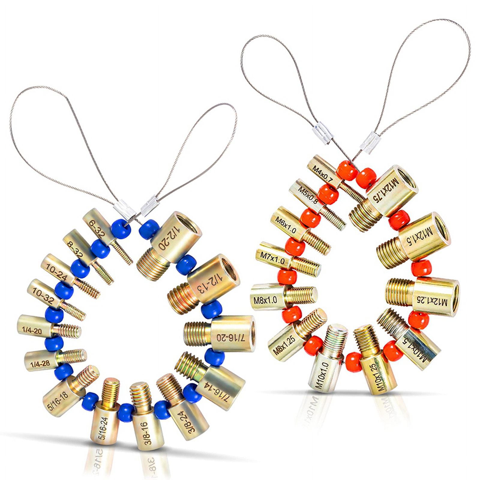 Bolt Size and Thread Gauge- Thread Pitch Gauge- Nut and Bolt - 26 Male ...