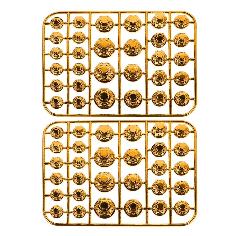 Amosfun Bolt Caps Golden Abs 2 Sets Protect Engine Scooter Accessories ...