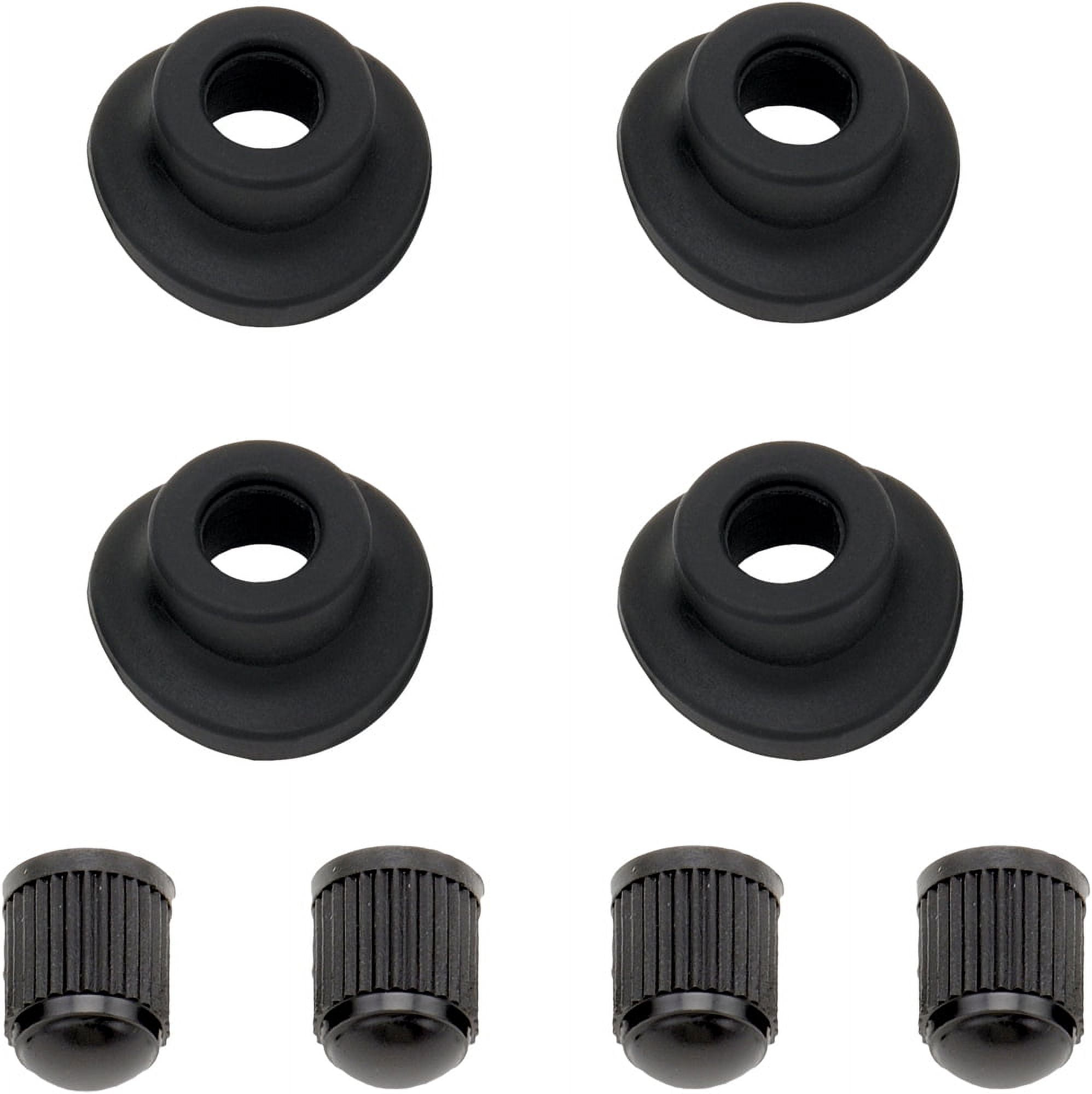 Bolt Valve Stem Rubbe Grommet & Cap Set 4-Pack (2007-GRM) - Walmart.com