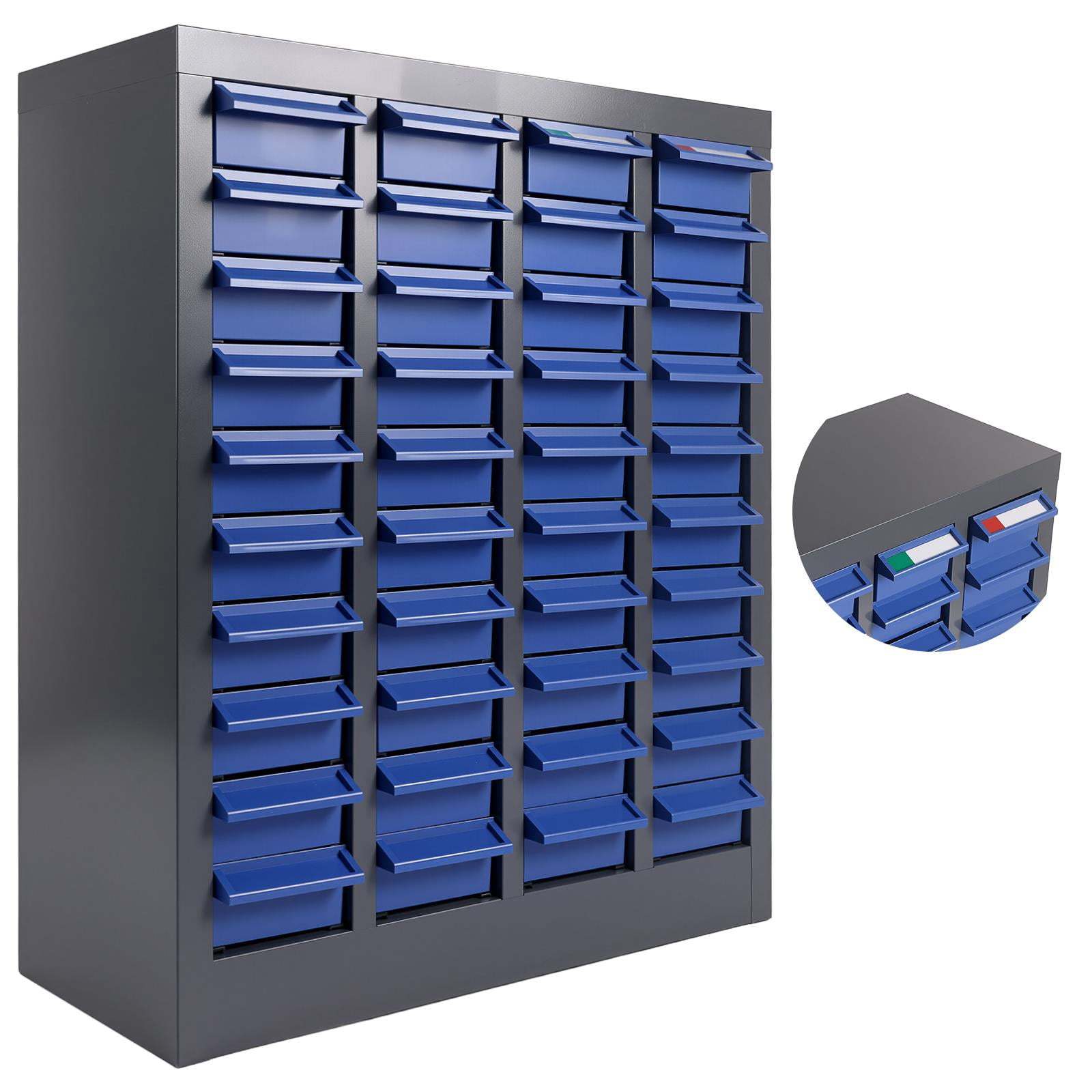 Bolt and Nut Tool Storage Cabinet, 40 Drawers Parts Cabinet for Garage ...