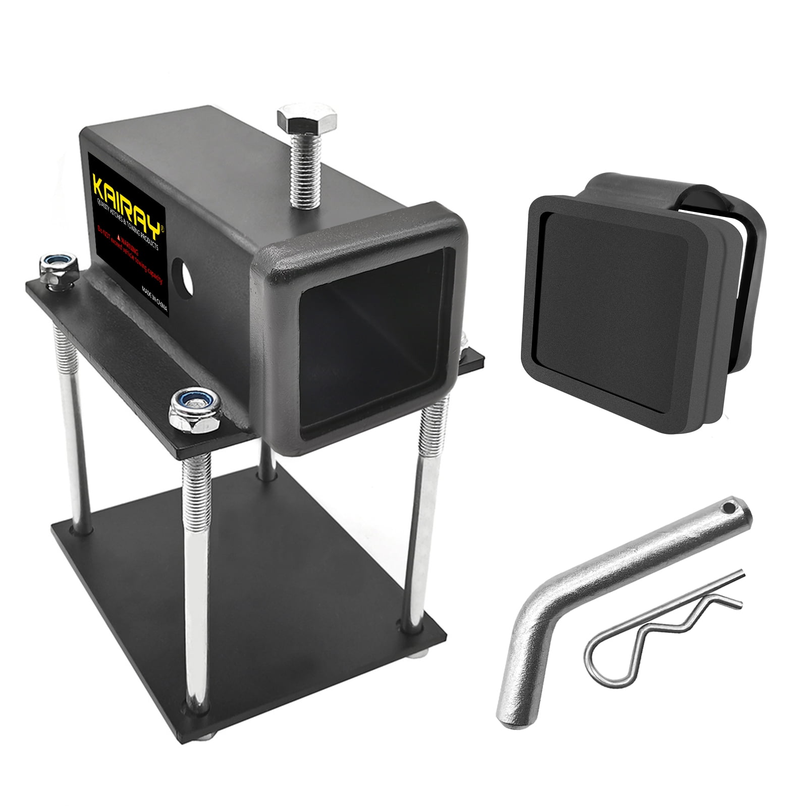 Bolt-on RV Bumper Hitch Receiver Adapter for 4-4.5'' Beams，2'' Receiver ...