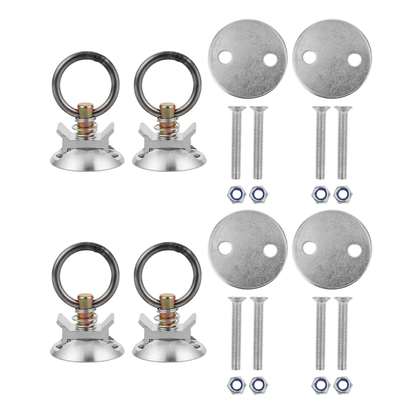Bolt on Tie down Anchor Kit Clips for Hangers Tweezers Silver - Walmart.com
