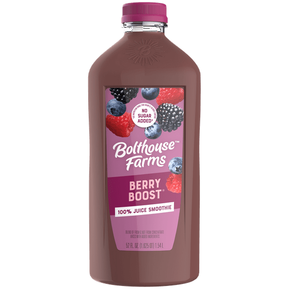 Bolthouse Farms Berry Boost Fruit Juice Smoothie 52 oz with 13 Servings ...