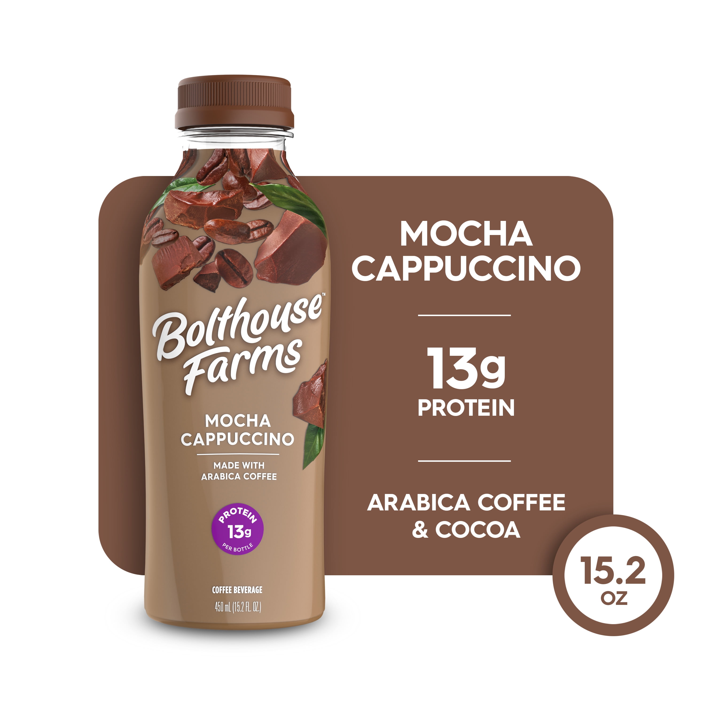 Bolthouse Farms Perfectly Protein Coffee, Mocha Cappuccino, 15.2 fl. oz ...