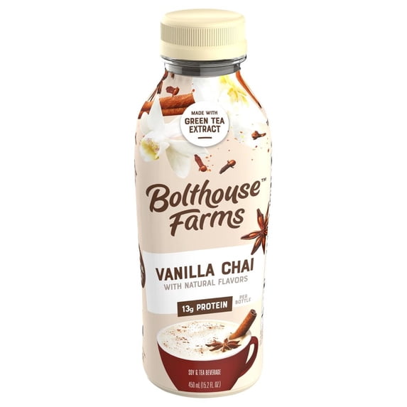 Bolthouse Farms Vanilla Chai Soy & Tea Beverage 15.2 fl oz - Pack of 2 ...
