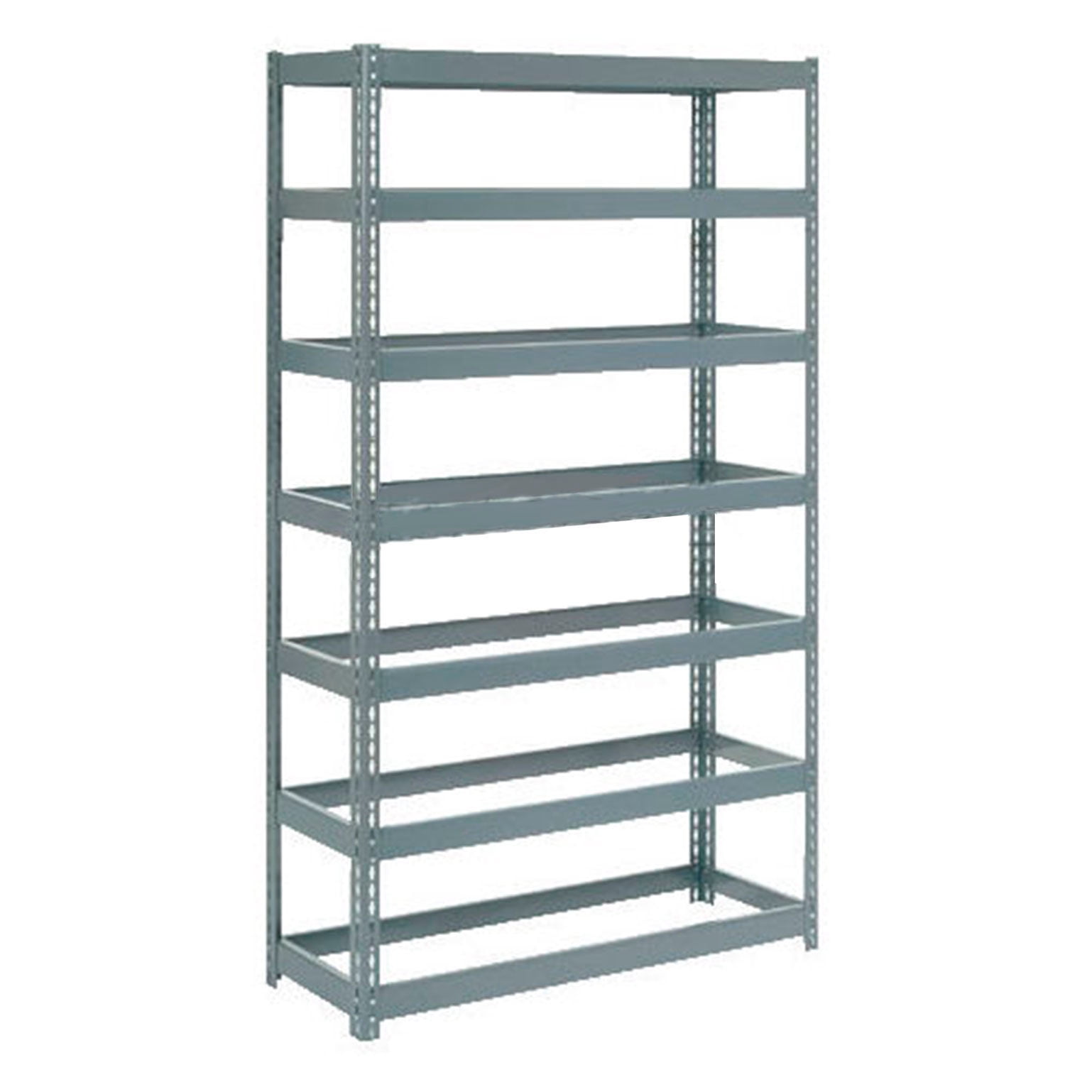 Boltless Extra Heavy Duty Shelving 48"W x 18"D x 84"H, 7 Shelves, No ...