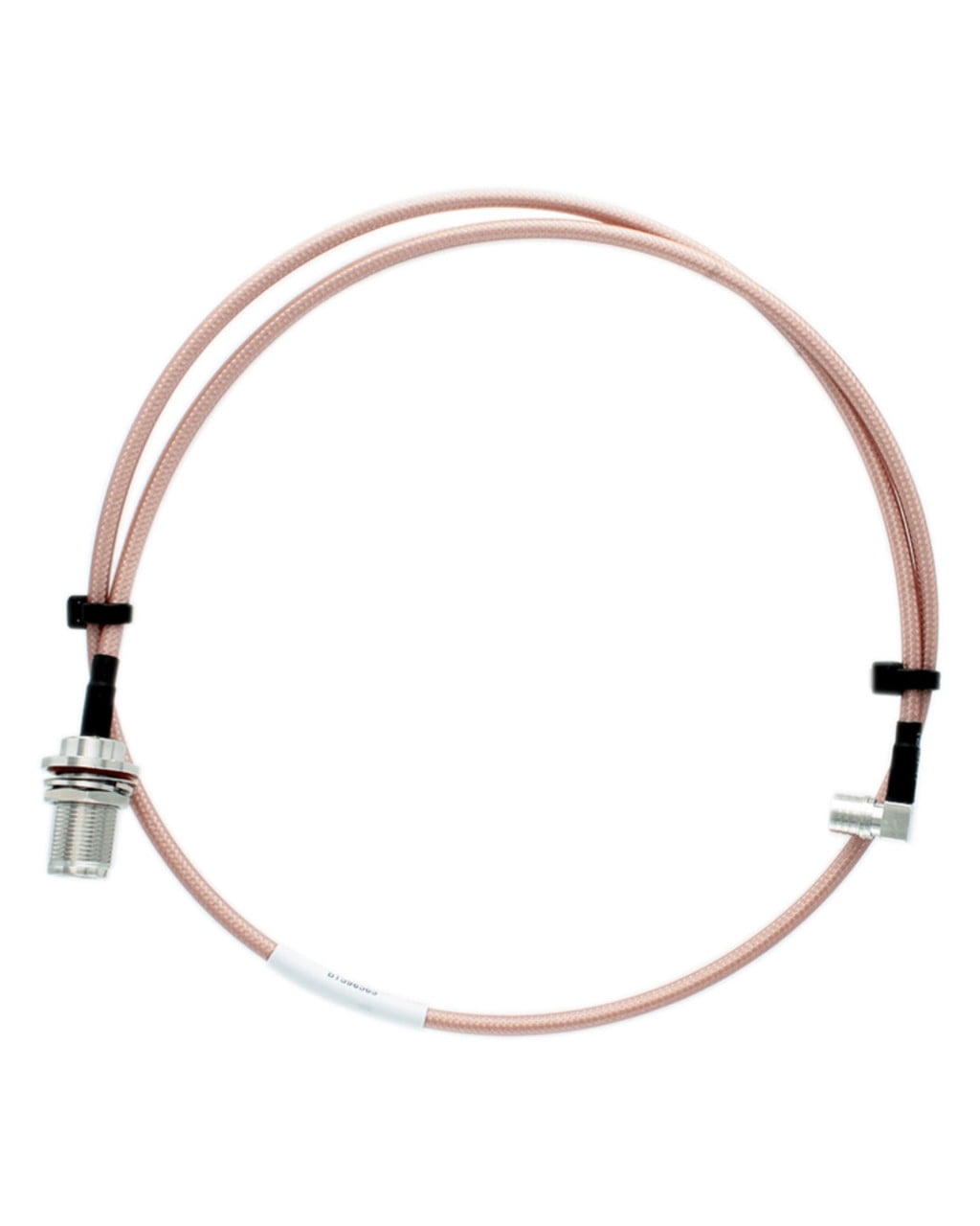 Bolton N-Female Bulkhead To QMA Male Angle Coaxial RF Pigtail Cable – 2 ...