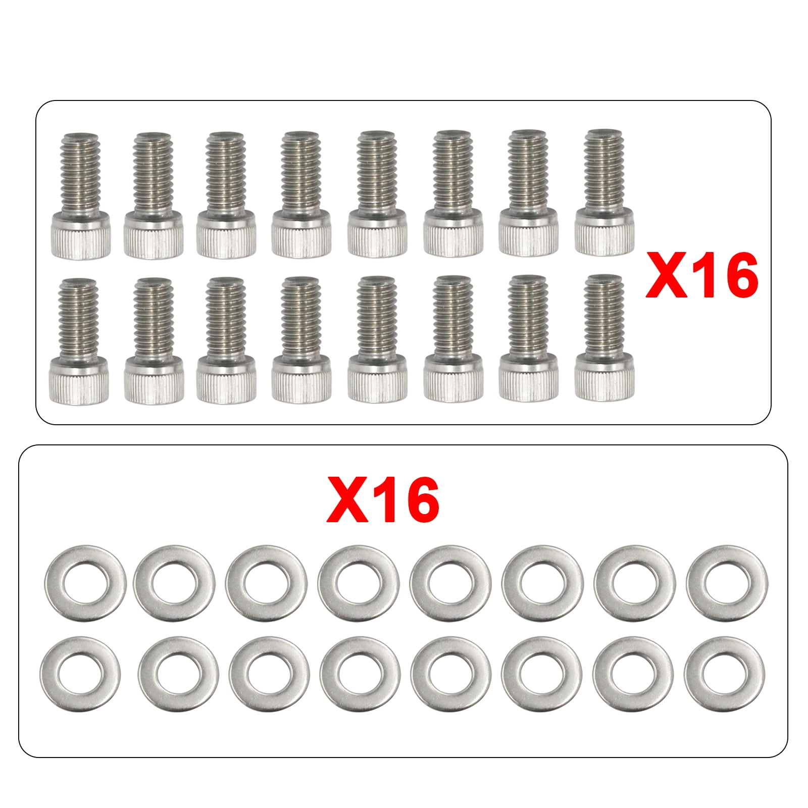 Bolts,Block 260 289 Stainless Steel Kit Header Stainless Steel Silver ...