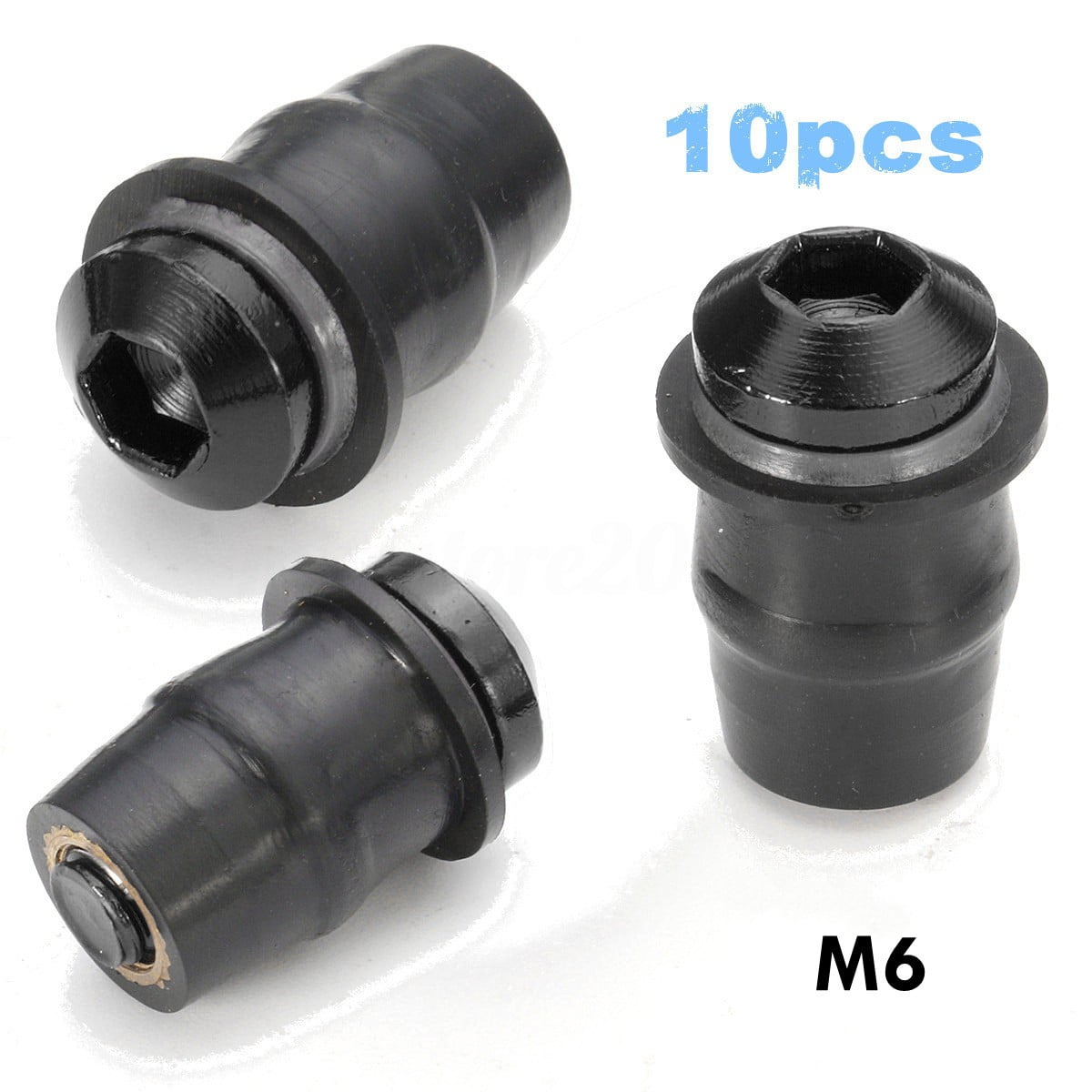 Bolts Motorcycle Screws Black Compact For M6 Windscreen Replacement ...