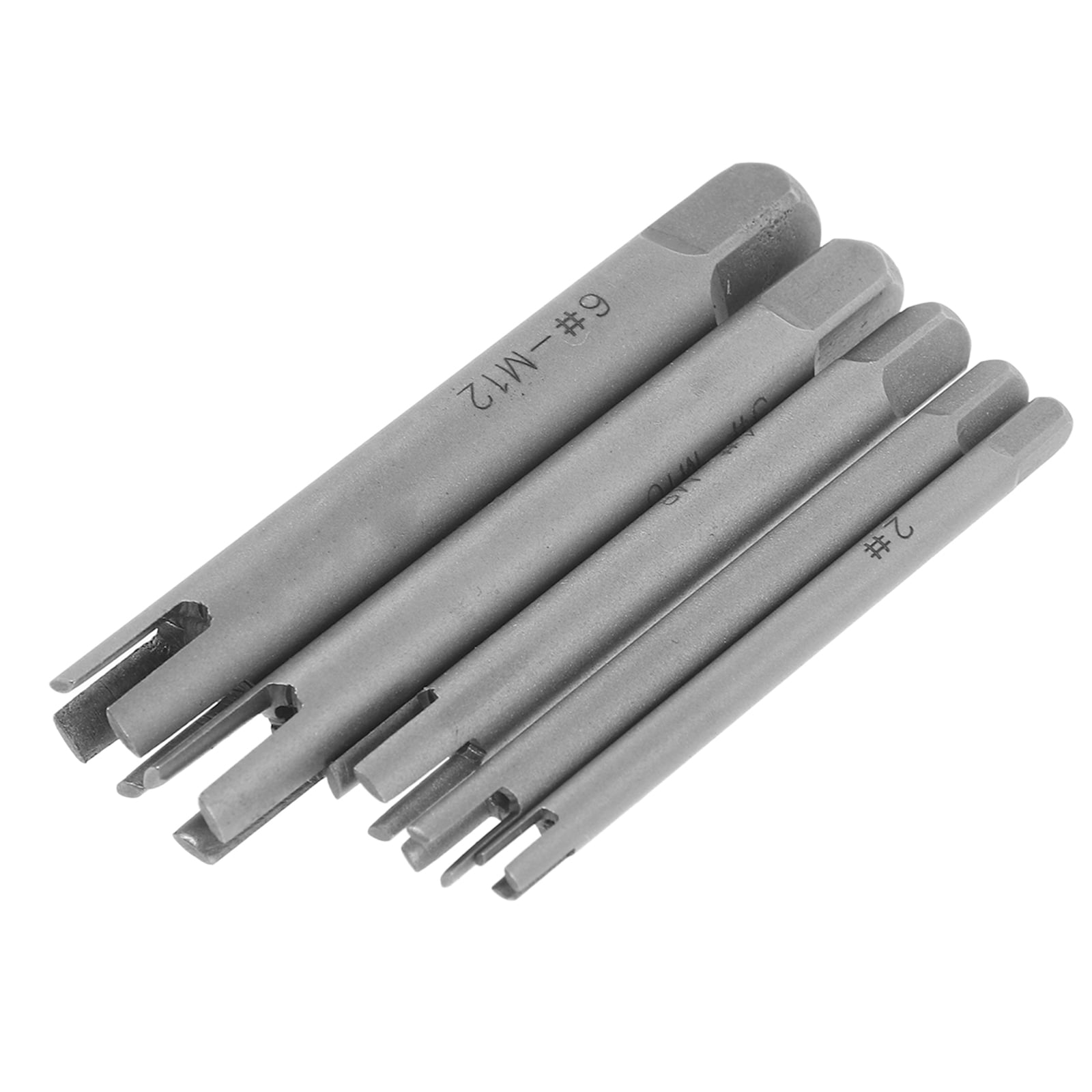 WORGEOUS Small Screw Extractor Screw Extractor Grey Steel 5Set ...
