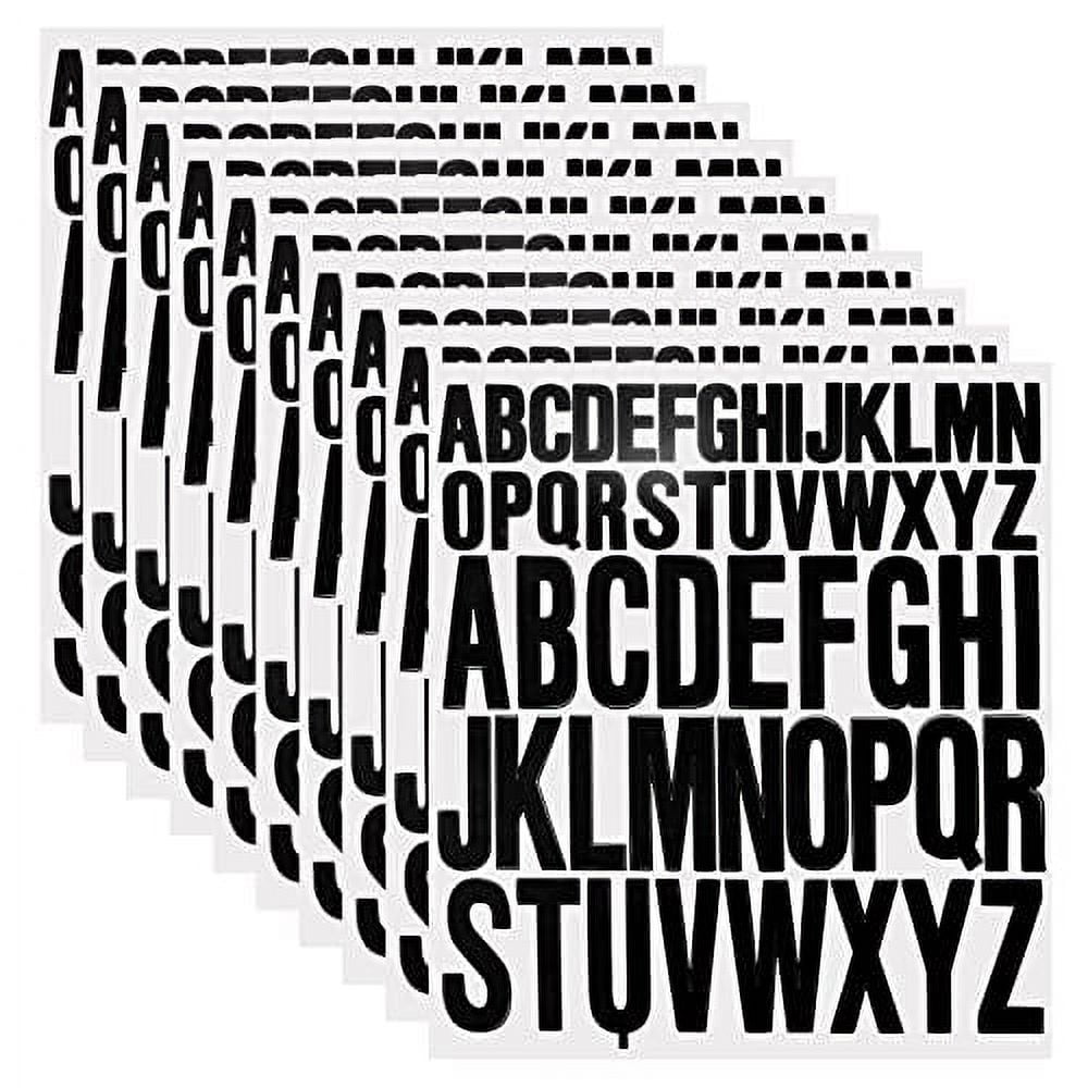 Boluotou 10 Sheets Vinyl Sticky Letters, Capital Letter Stickers Self ...