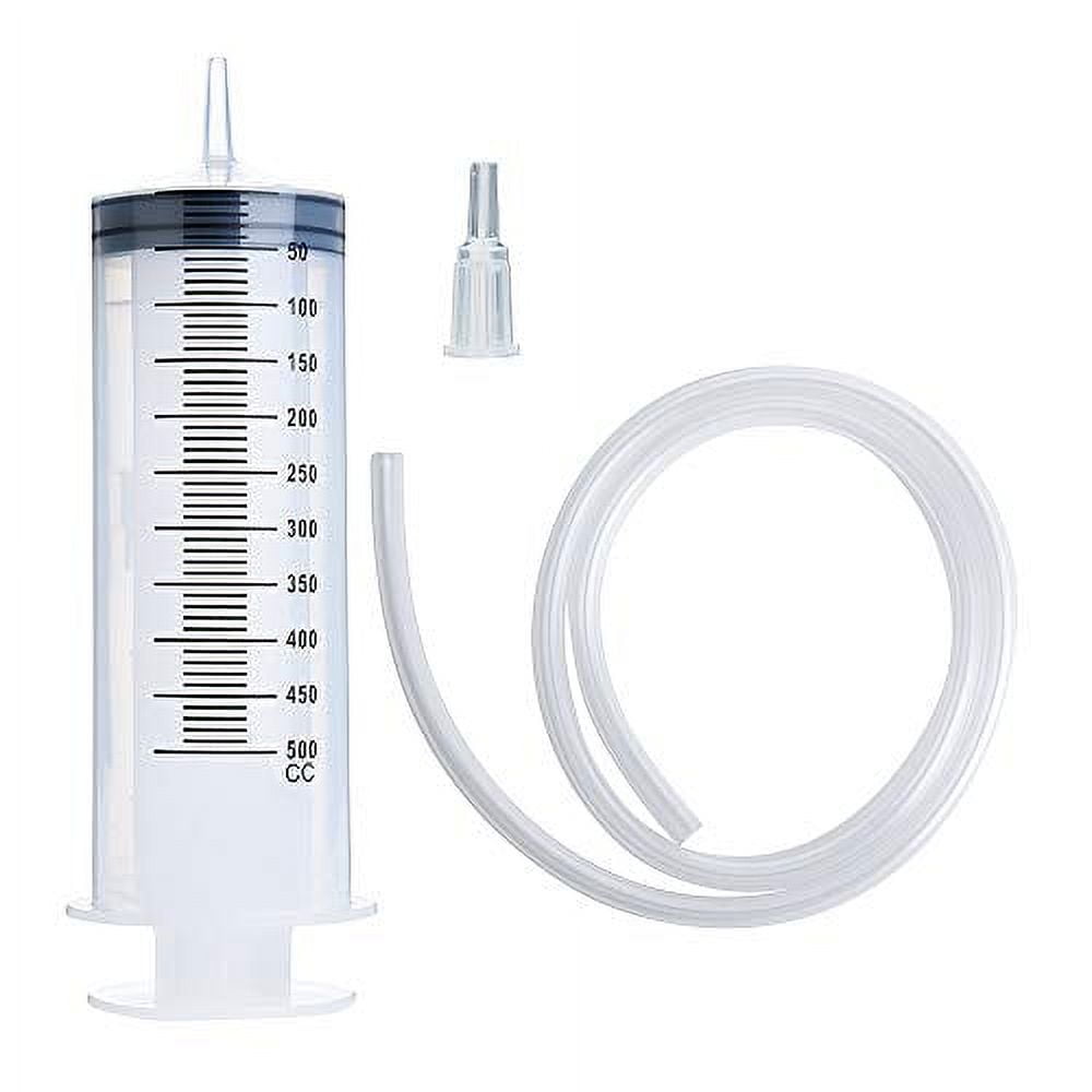 Boluotou 500ml Large Syringe with 27.6 Inch Tube, Sterile and ...