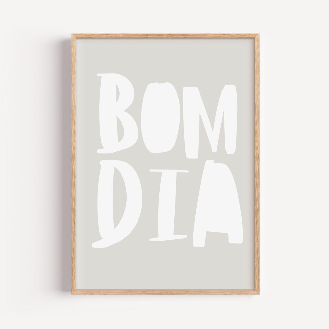 Bom Dia Poster, Portuguese Good Morning Quote, Scandinavian Wall Art ...