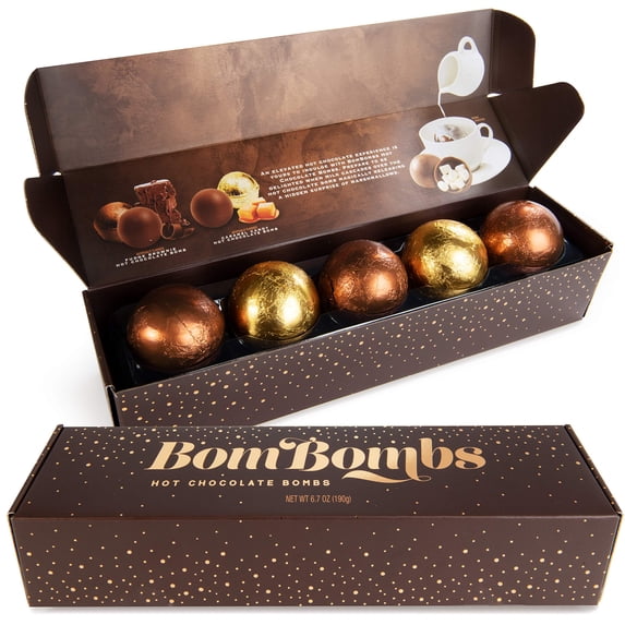 BomBombs Kids Holiday Cocoa Mug Set - Hot Chocolate Bombs Gift Set of 5 ...