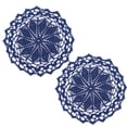 BomHCS 12 Inch Lace Crochet Doilies Table Placemat Washable Kitchen ...