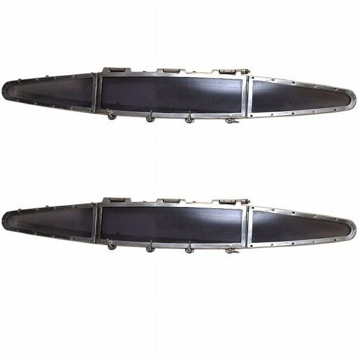 Bomar Boat Elliptical Portlight Windows | 73 x 8 1/4 Inch (Pair ...