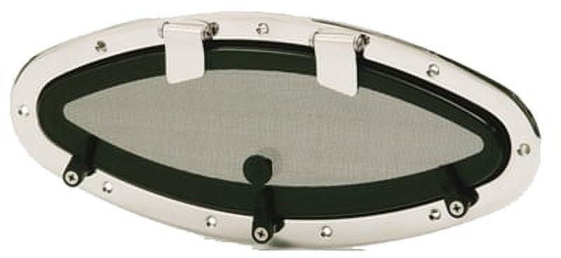 Bomar Classic Series Stainless Steel Elliptical Portlight -1 Ring ...