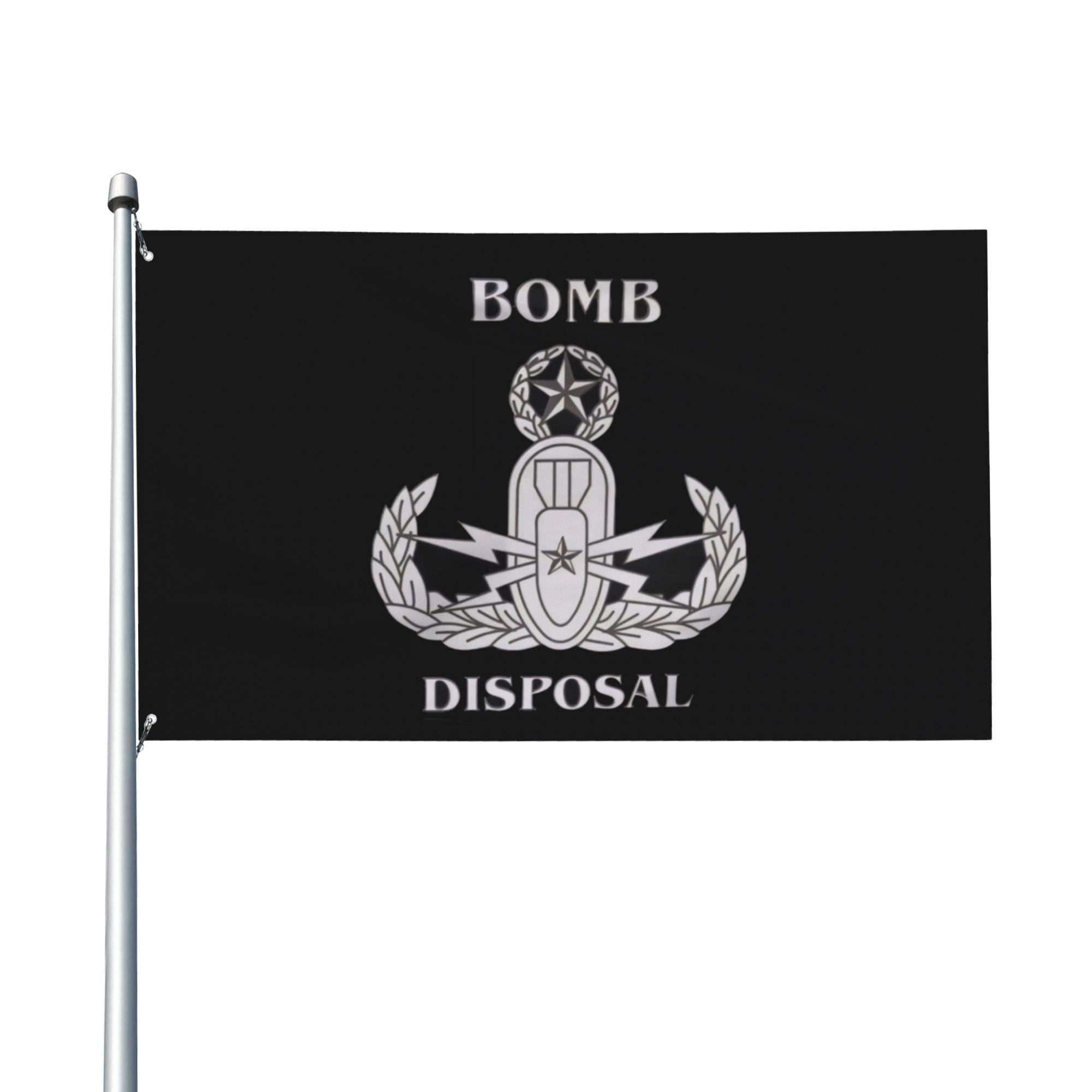 Bomb Disposal Eod Badge Flag For Indoor Home House Decor Durable Garden Breeze Banner Sign Flag ...