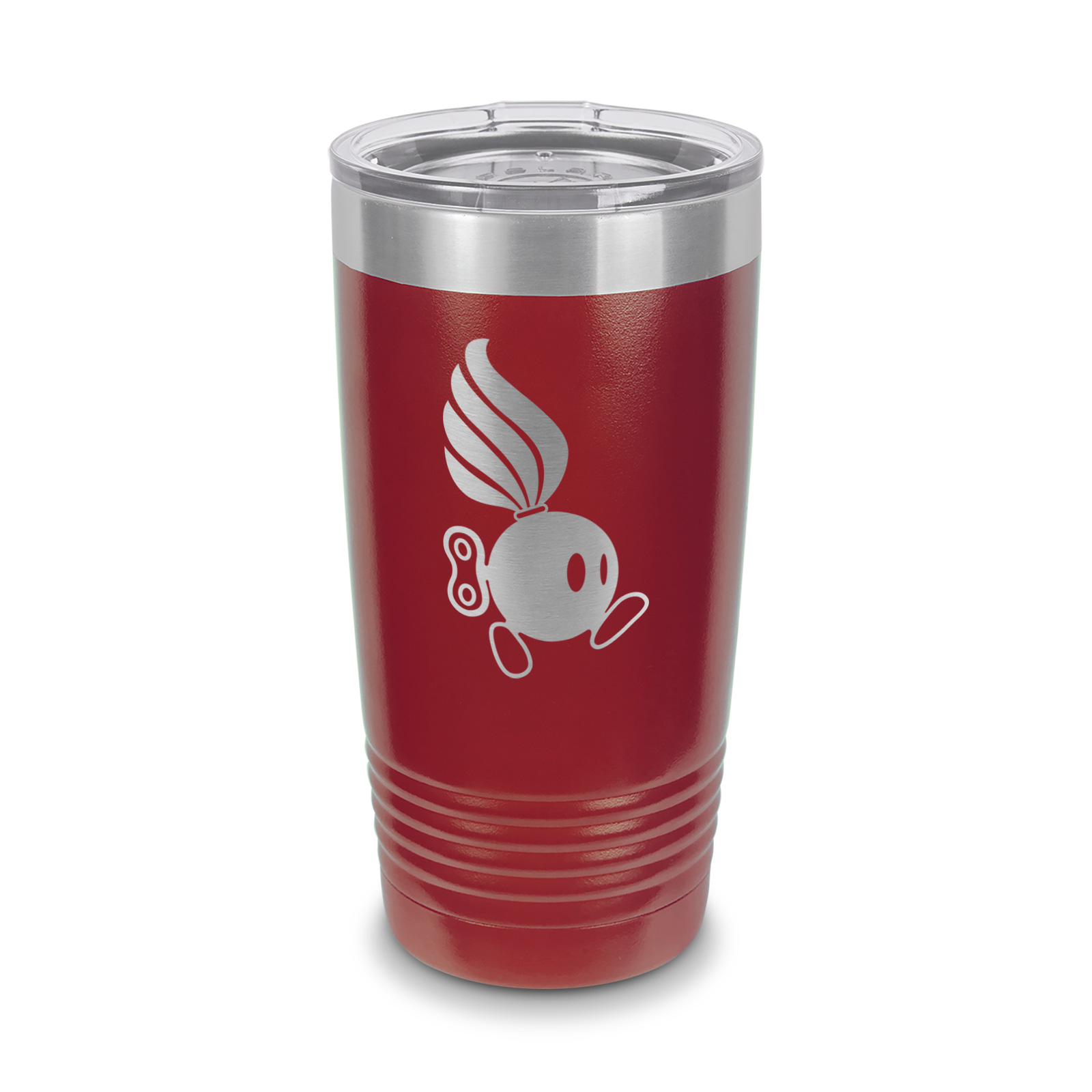 Bomba Pisspot Tumbler 20 oz - Laser Engraved w/ Clear Lid - Stainless ...
