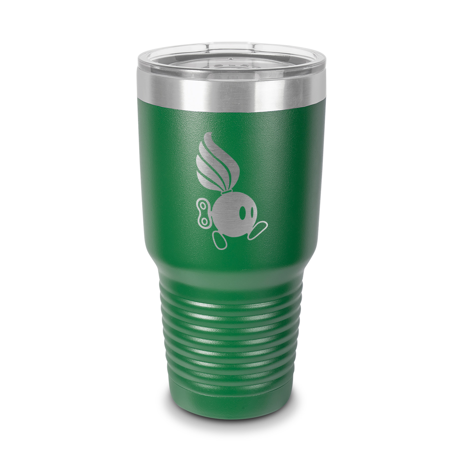 Bomba Pisspot Tumbler 30 oz - Laser Engraved w/ Clear Lid - Stainless ...