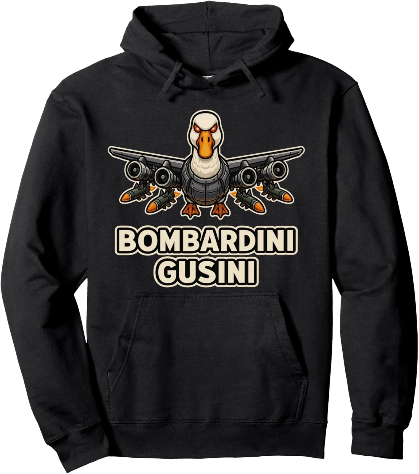 Bombardini Gusini Funny Goose Brainrot Duck Meme Viral Humor Hoodie ...