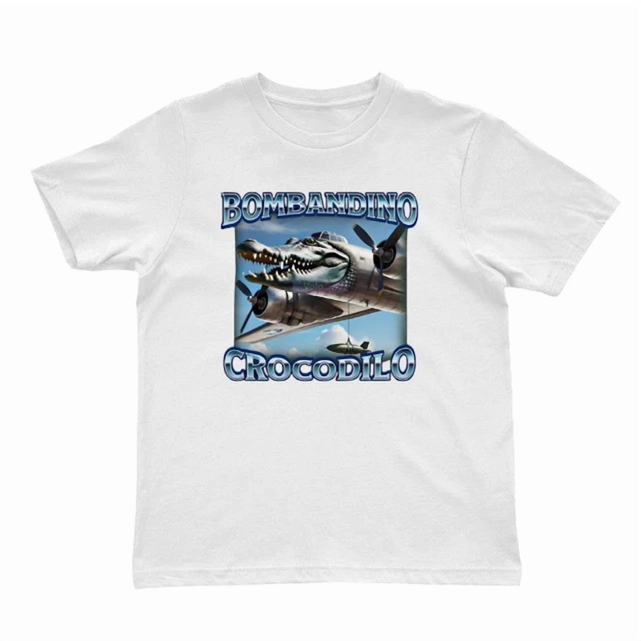 Bombardino Crocodilo Brain Rot T-Shirt, Bootleg Rap Tee, Shirt, Weird ...