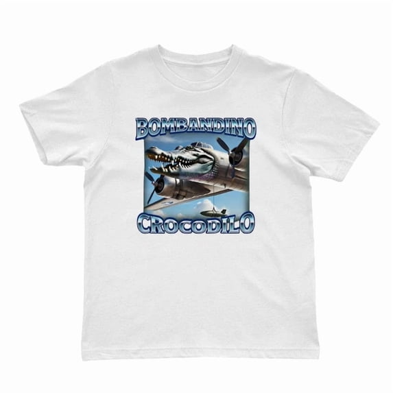 Bombardino Crocodilo Brain Rot T-Shirt, Bootleg Rap Tee, Shirt, Weird ...