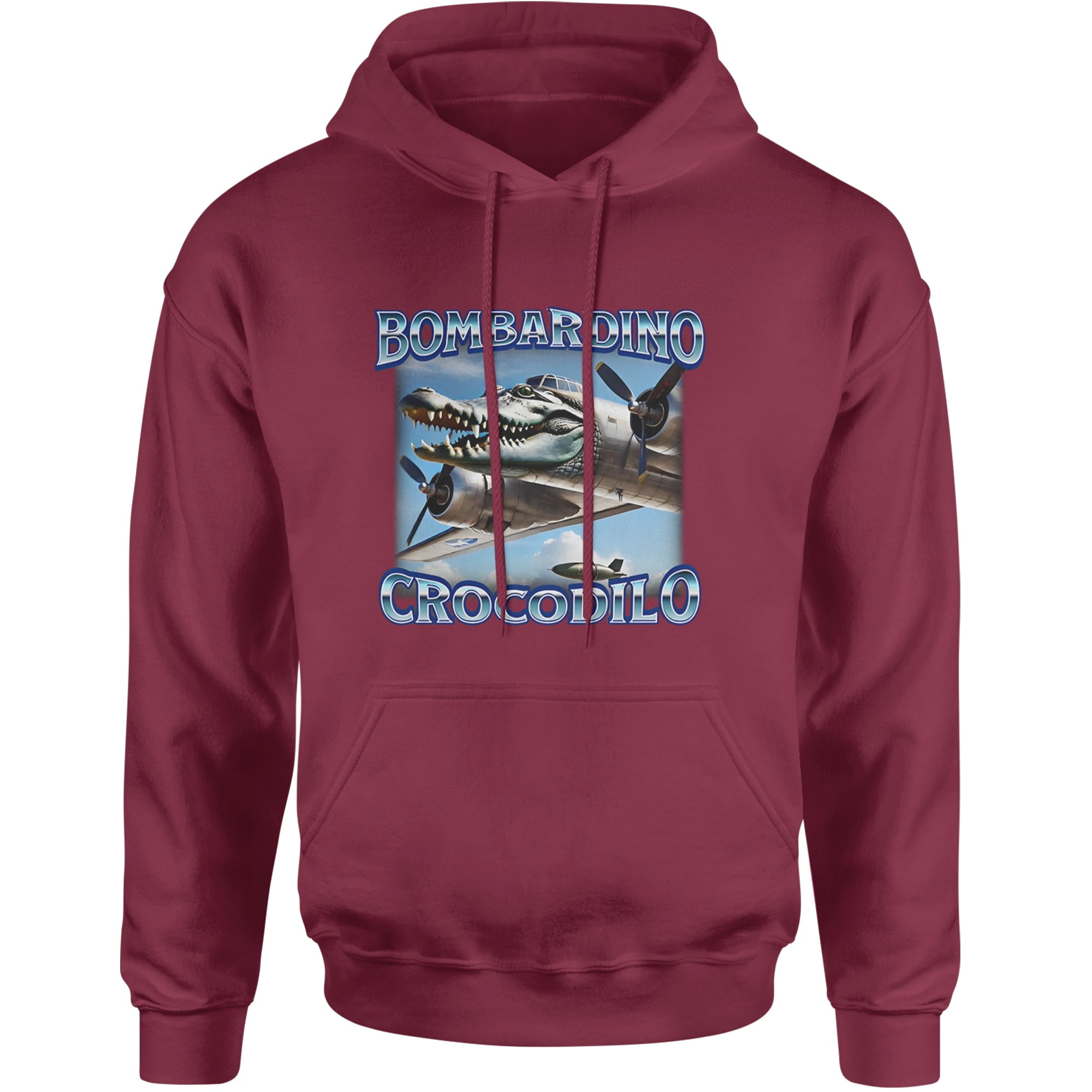 Bombardino Crocodilo Brainrot Adult Hoodie Sweatshirt - Walmart.com