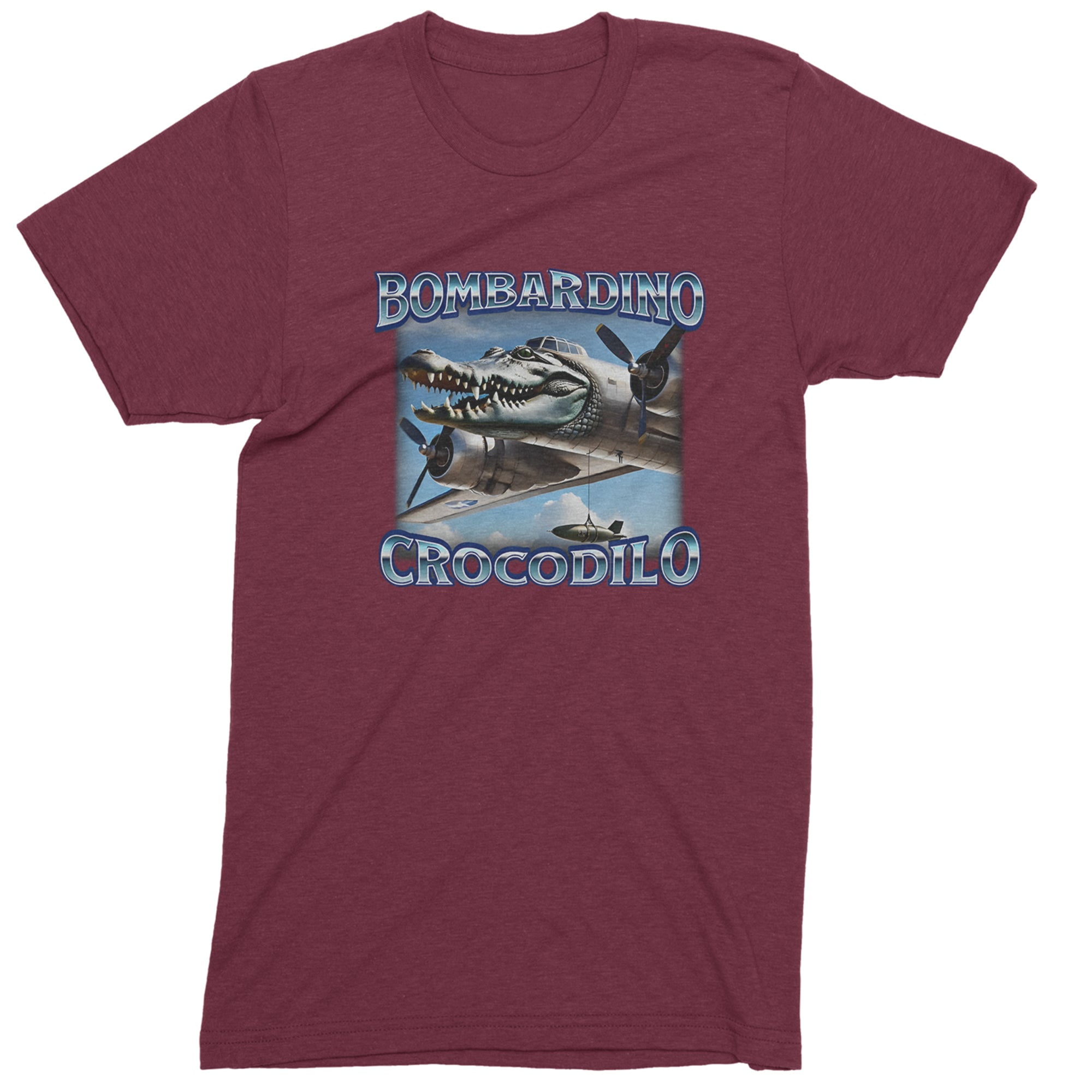 Bombardino Crocodilo Brainrot Men's T-shirt - Walmart.com