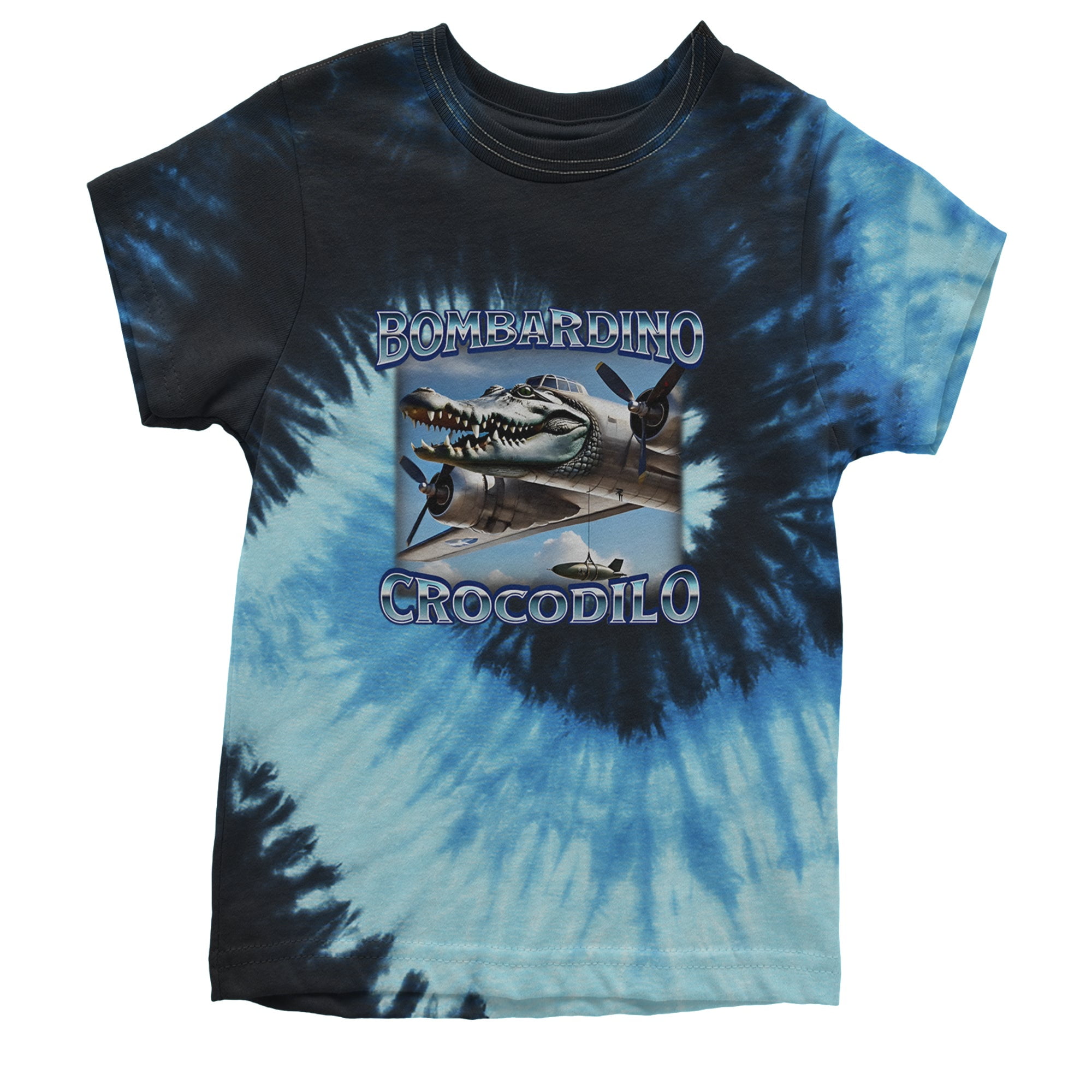 Bombardino Crocodilo Brainrot Youth T-shirt - Walmart.com