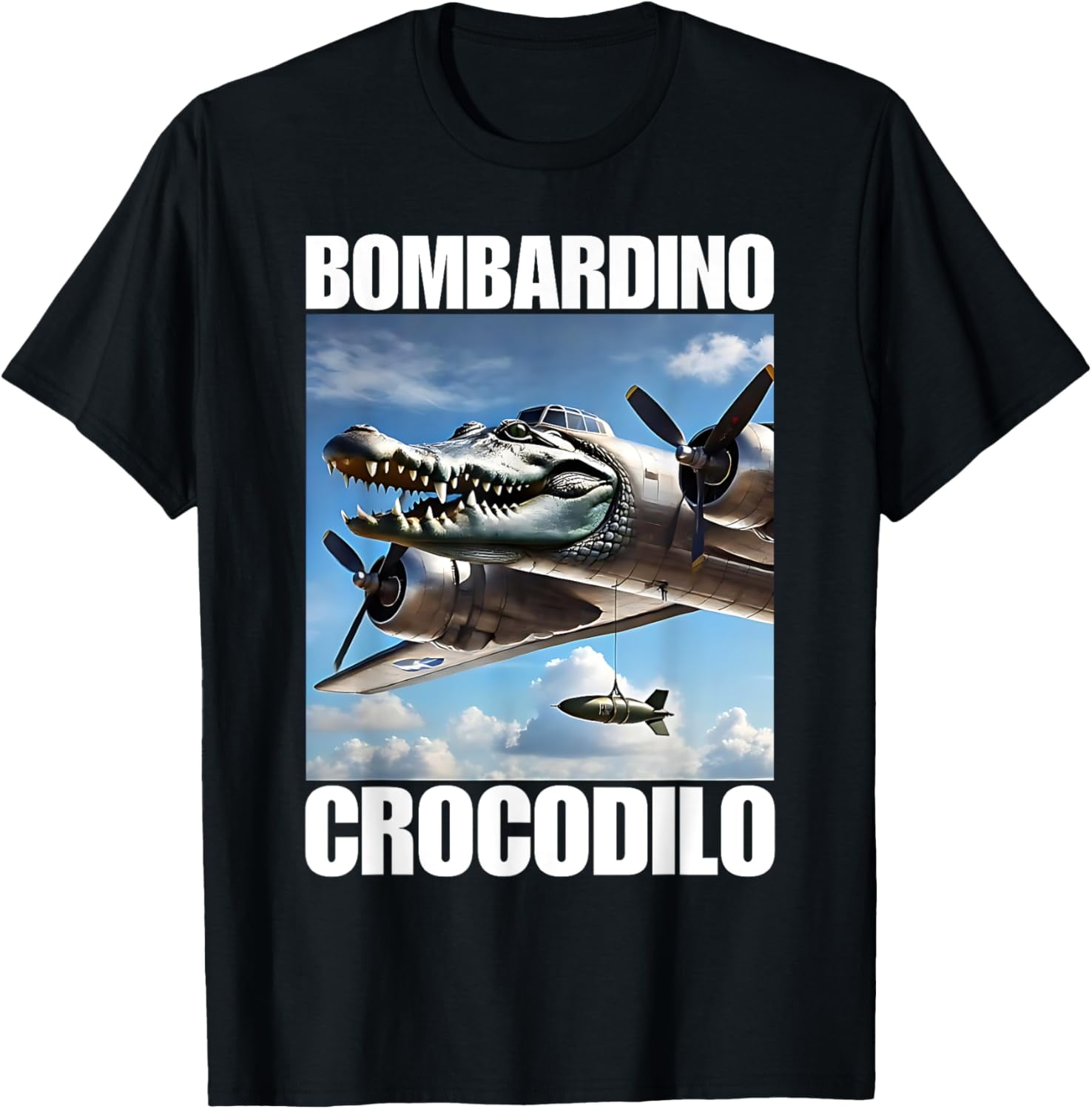 Bombardino Crocodilo - Italian Brainrot T-Shirt Unisex S-5XL Hot ...
