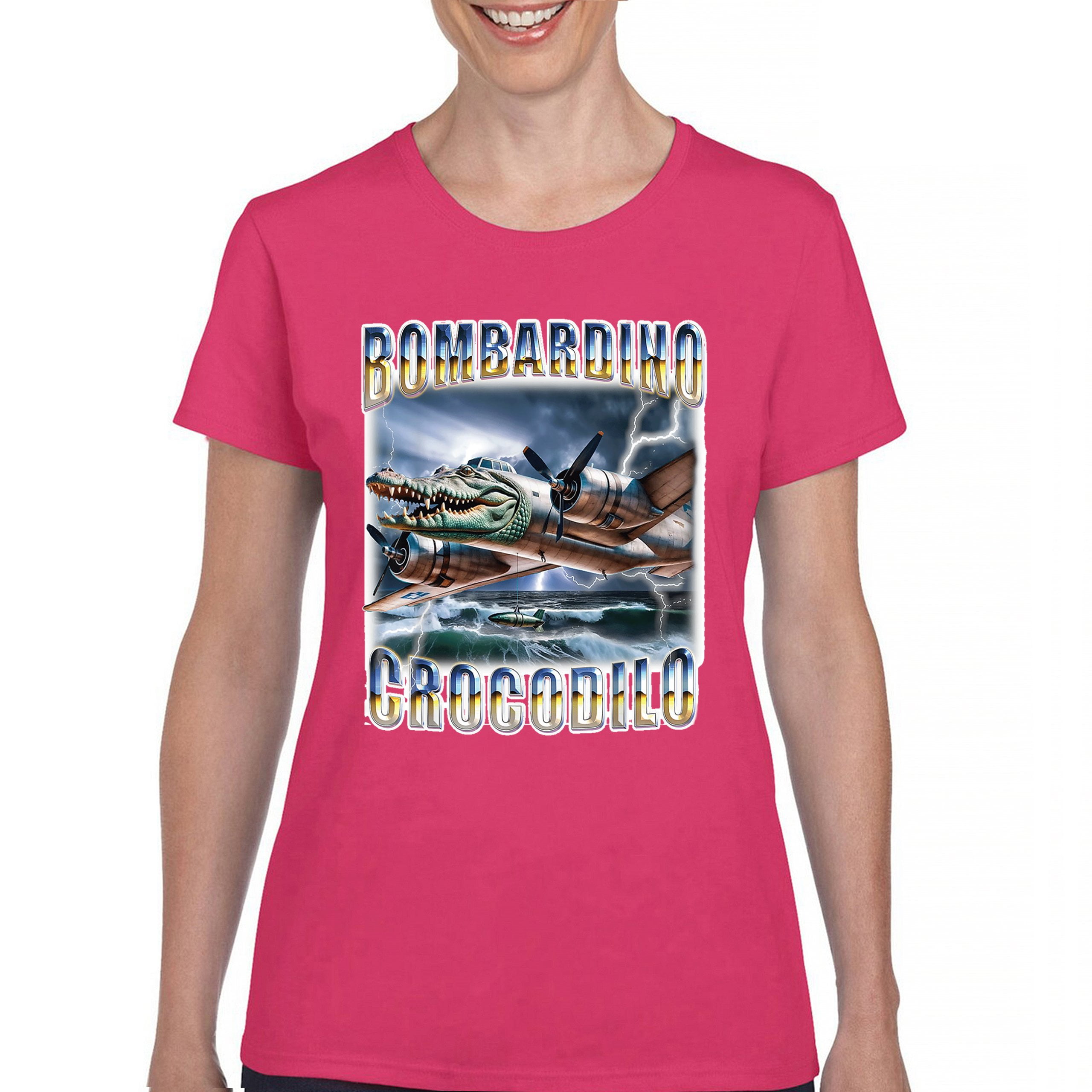 Bombardino Crocodilo T-Shirt Fun Italian Brainrot Gen Z Alpha Meme ...