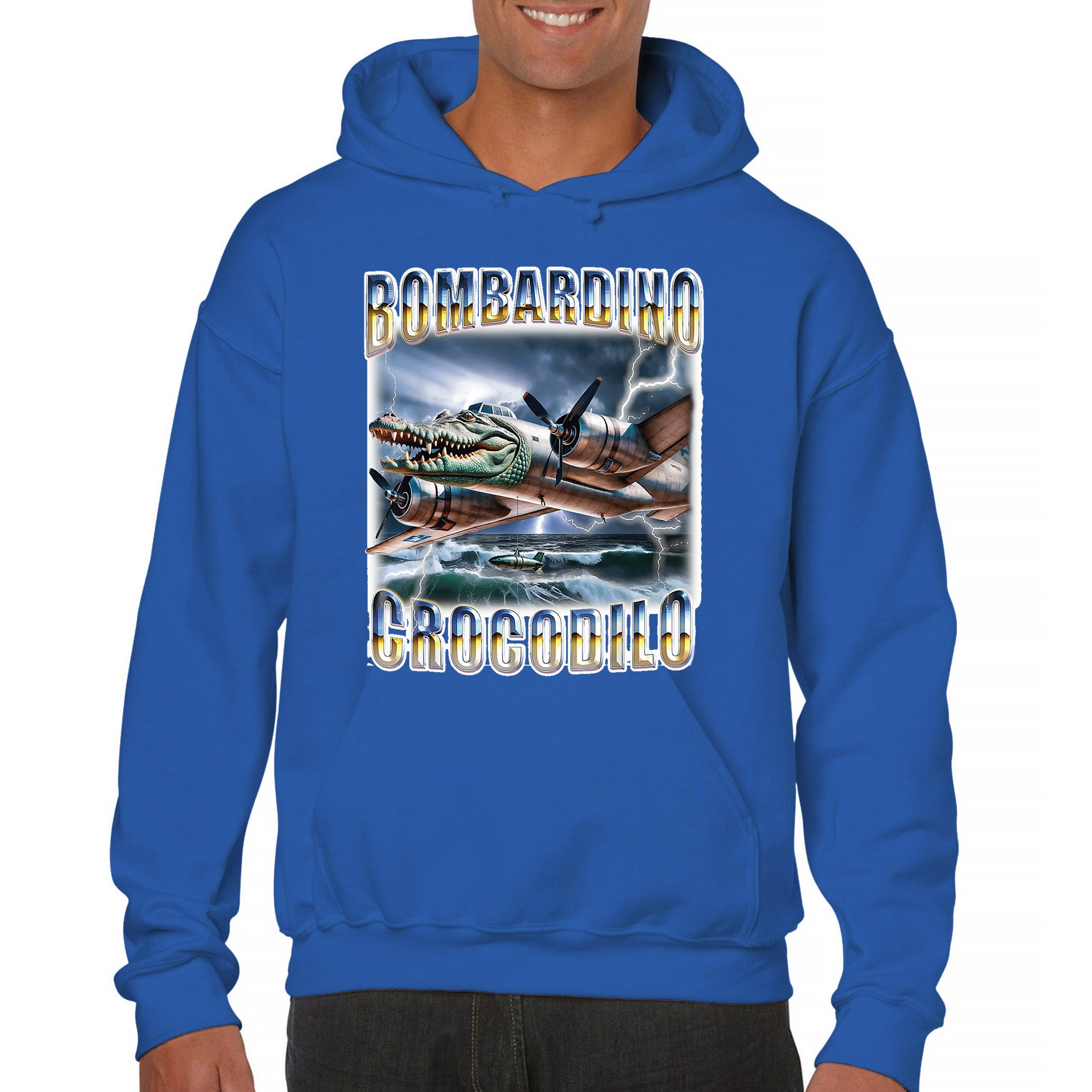 Bombardino Crocodilo Unisex Hoodie Fun Italian Brainrot Gen Z Alpha ...